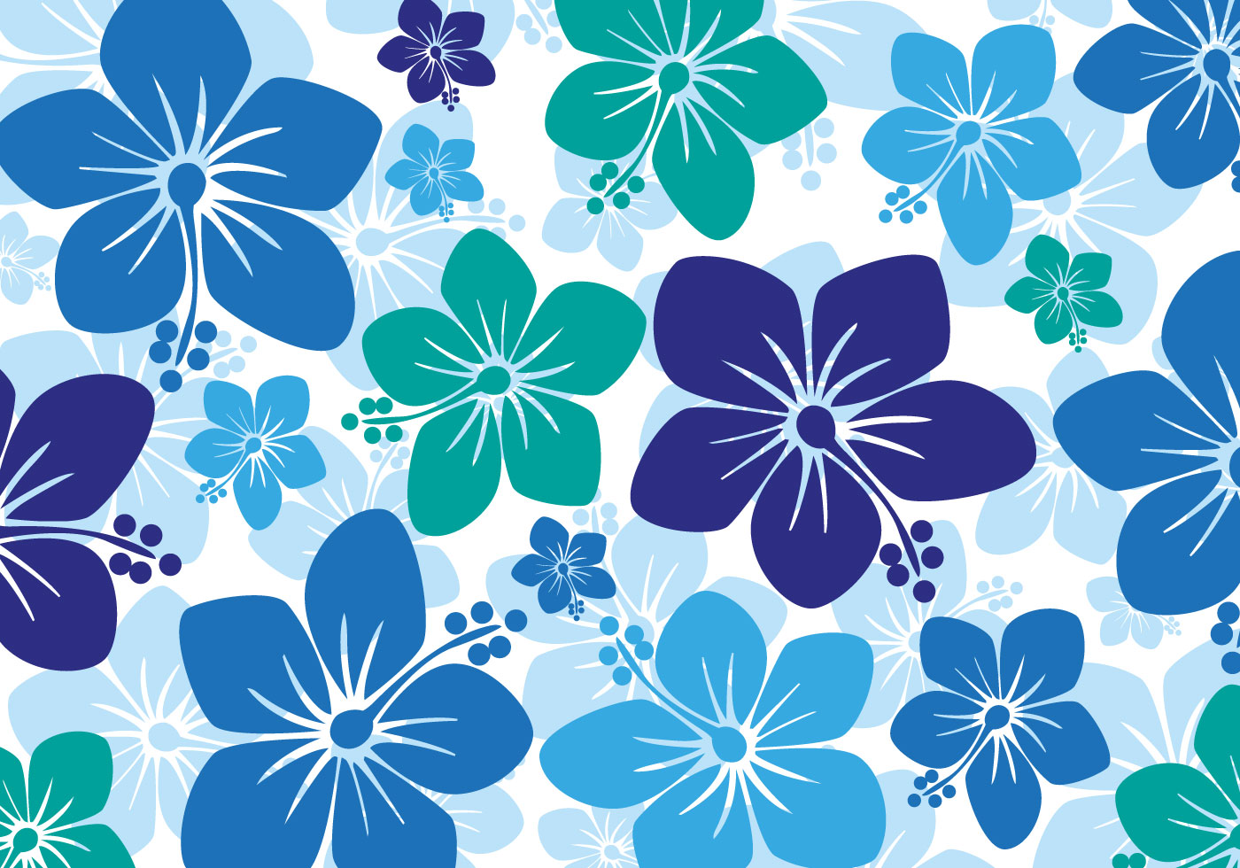 Hawaiian Hibiscus Backgrounds for Powerpoint Templates - PPT Backgrounds