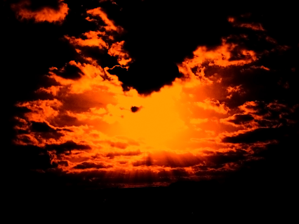 Hell Sunset Template Backgrounds for Powerpoint Templates - PPT Backgrounds