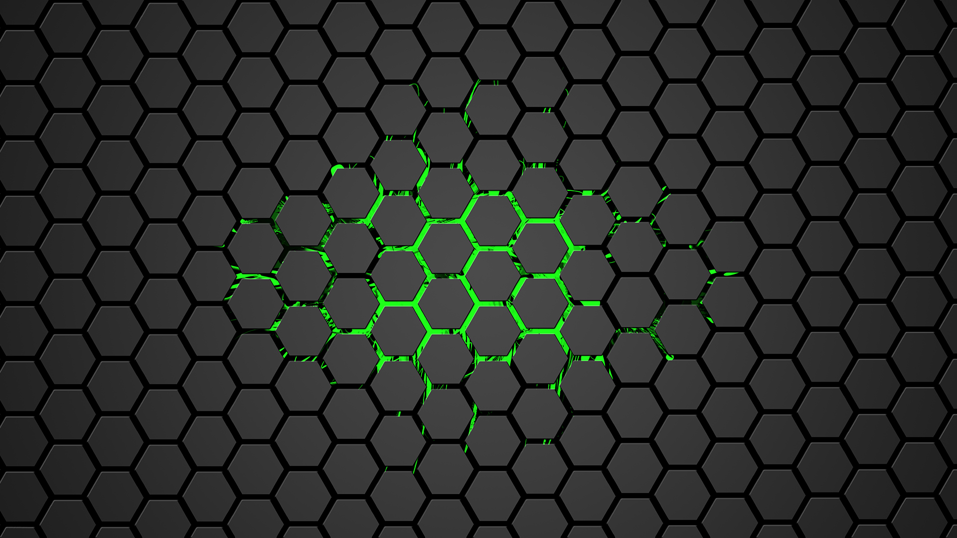 Hex Green Hexagon Graphic Backgrounds for Powerpoint Templates - PPT ...