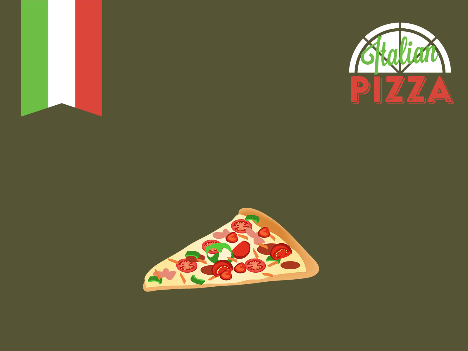 Italian Pizza Backgrounds for Powerpoint Templates - PPT Backgrounds