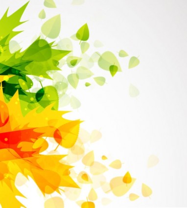 Leaf Border Quality Backgrounds for Powerpoint Templates - PPT Backgrounds