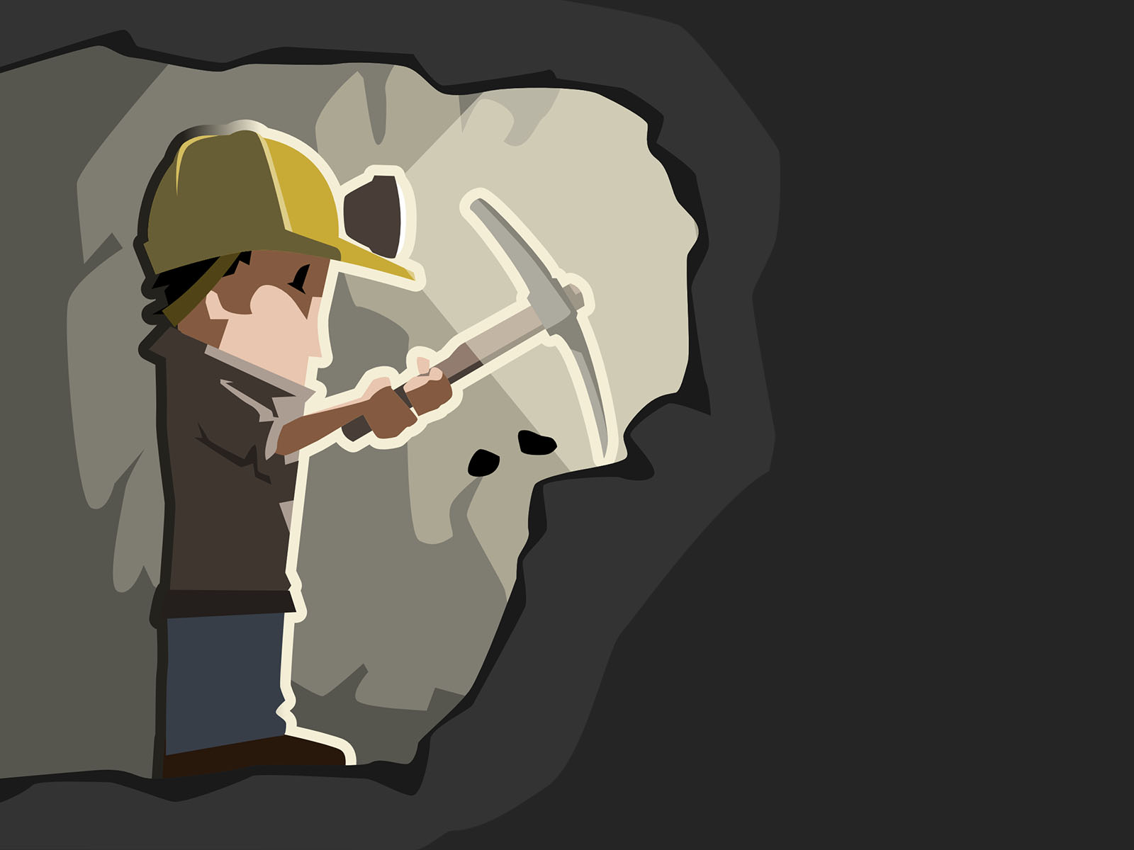Miner Backgrounds for Powerpoint Templates - PPT Backgrounds