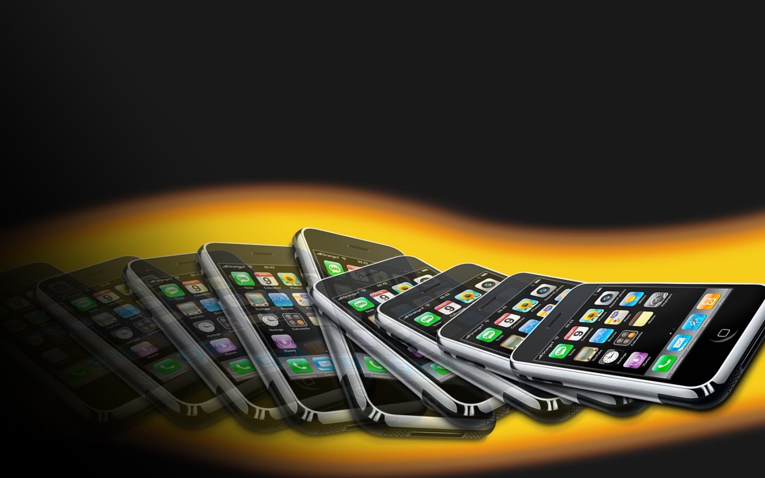 Mobile phone Backgrounds for Powerpoint Templates - PPT Backgrounds