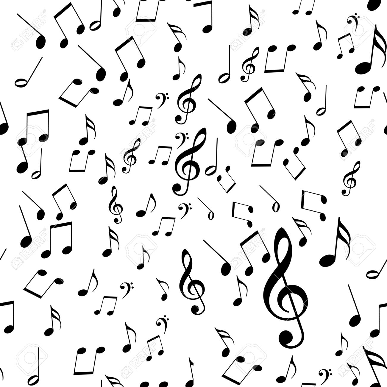 Music Notes Backgrounds for Powerpoint Templates - PPT Backgrounds
