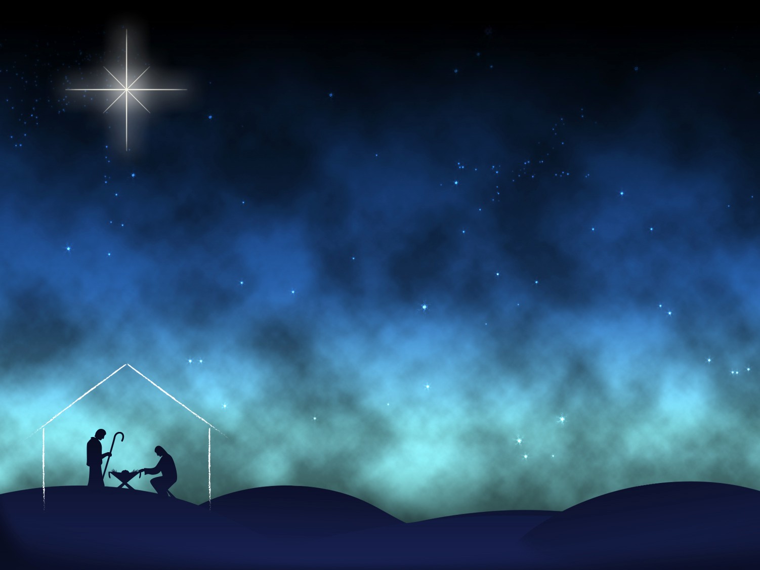 Nativity Template Backgrounds for Powerpoint Templates - PPT Backgrounds