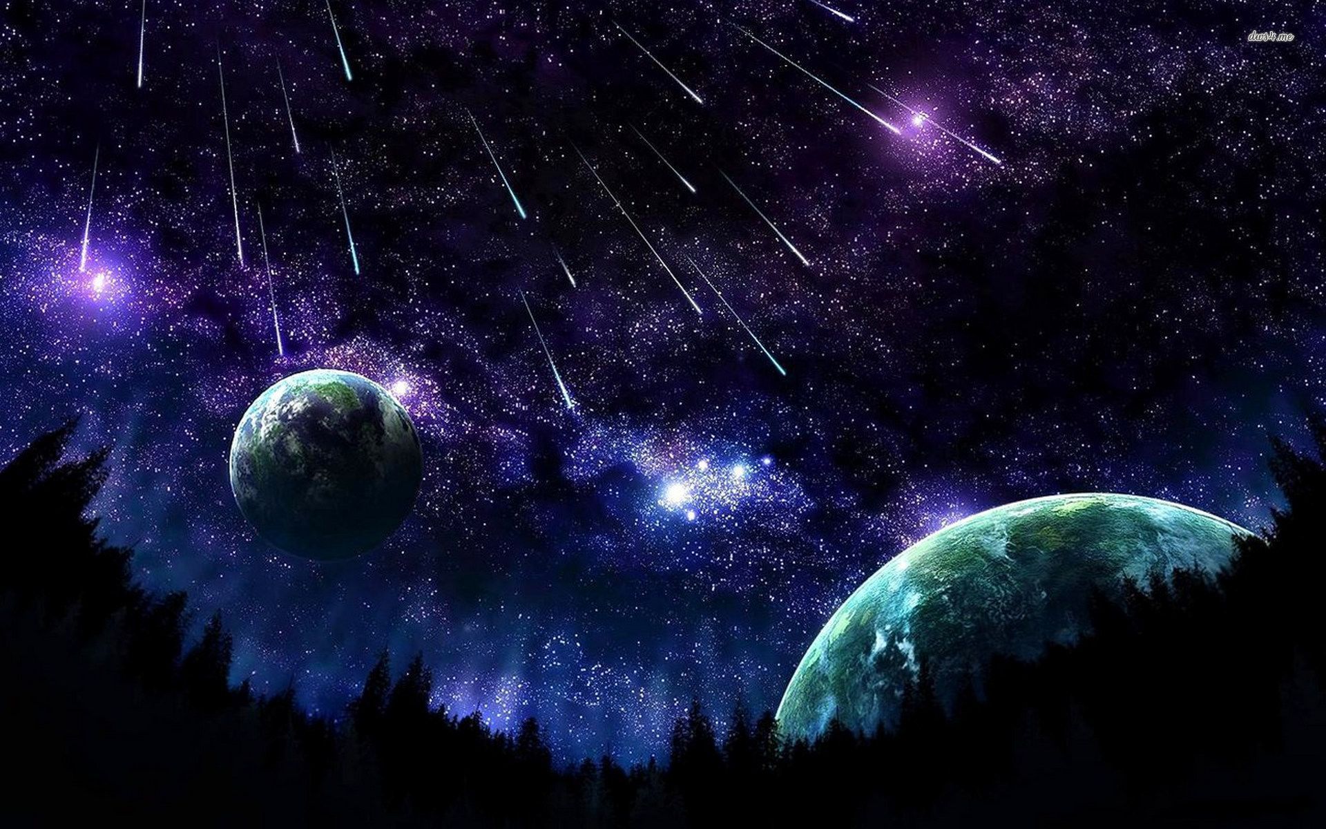 Night Skys Backgrounds for Powerpoint Templates - PPT Backgrounds