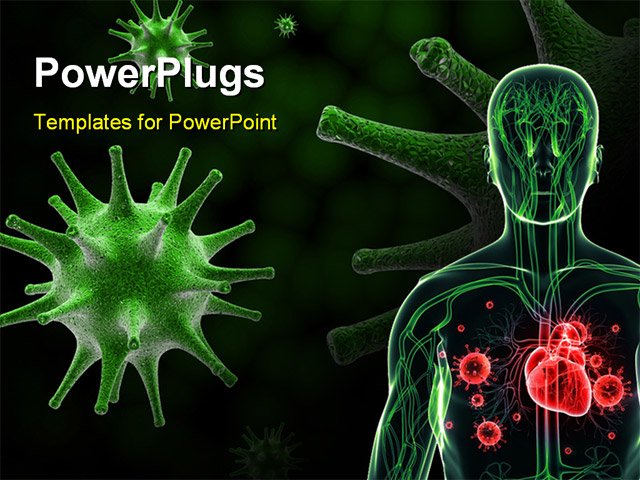 Of Flu Virus In Lour PowerPoint Template Frame Backgrounds for ...