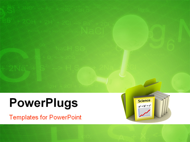 Of Science Formulas and Molecules PowerPoint Template Clipart ...