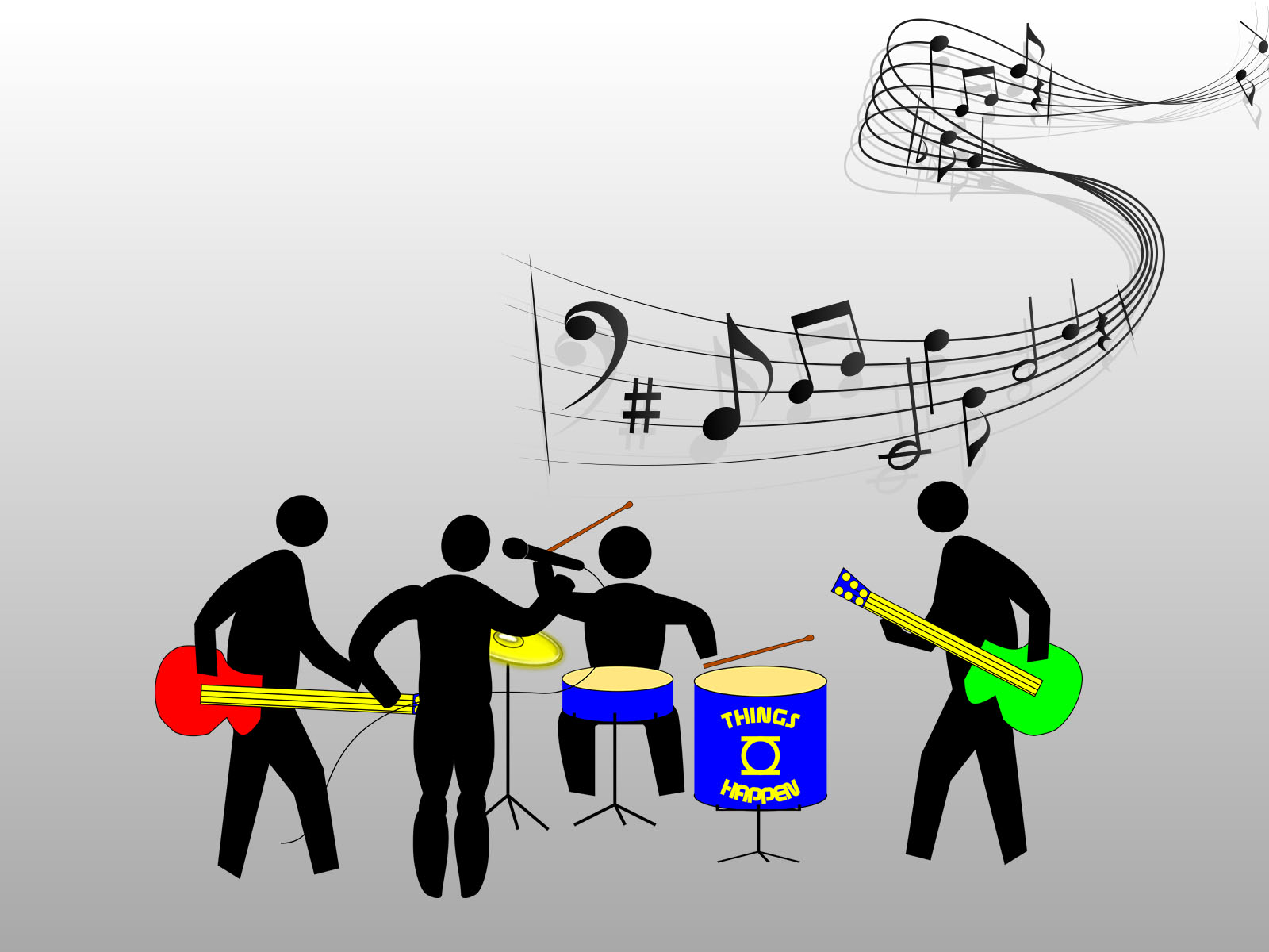 Orchestra Group Backgrounds for Powerpoint Templates - PPT Backgrounds