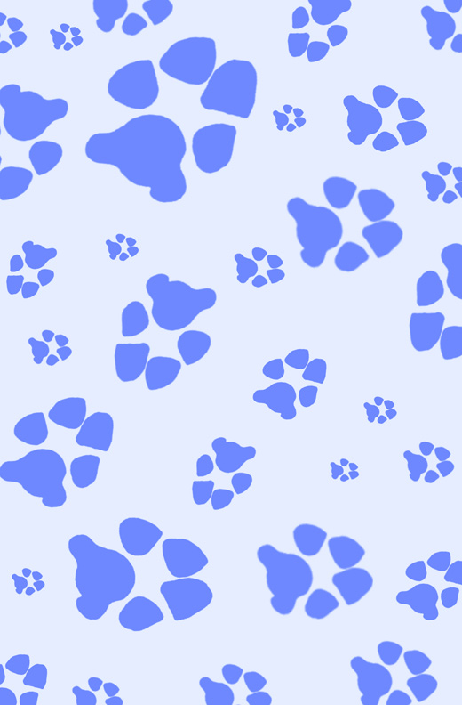 Paw Print Design Backgrounds for Powerpoint Templates - PPT Backgrounds