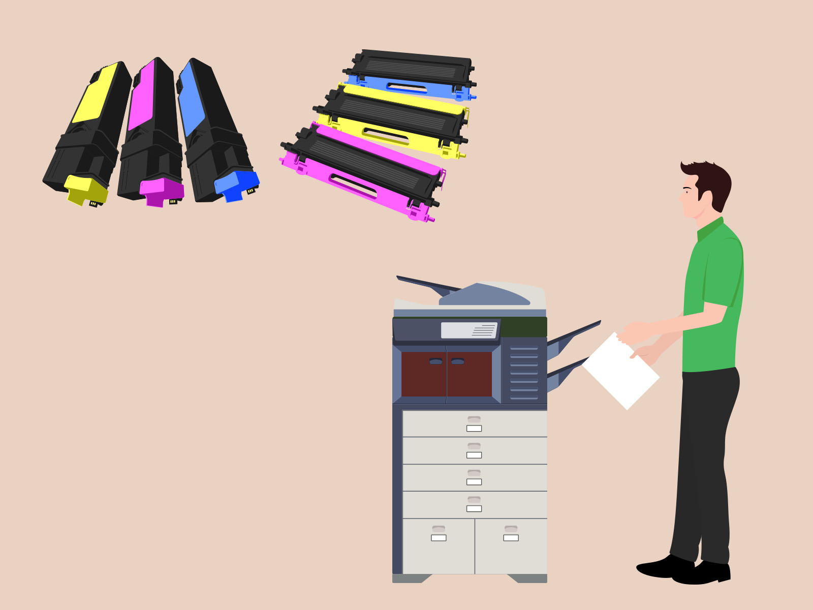Photocopy Machine Backgrounds for Powerpoint Templates - PPT Backgrounds