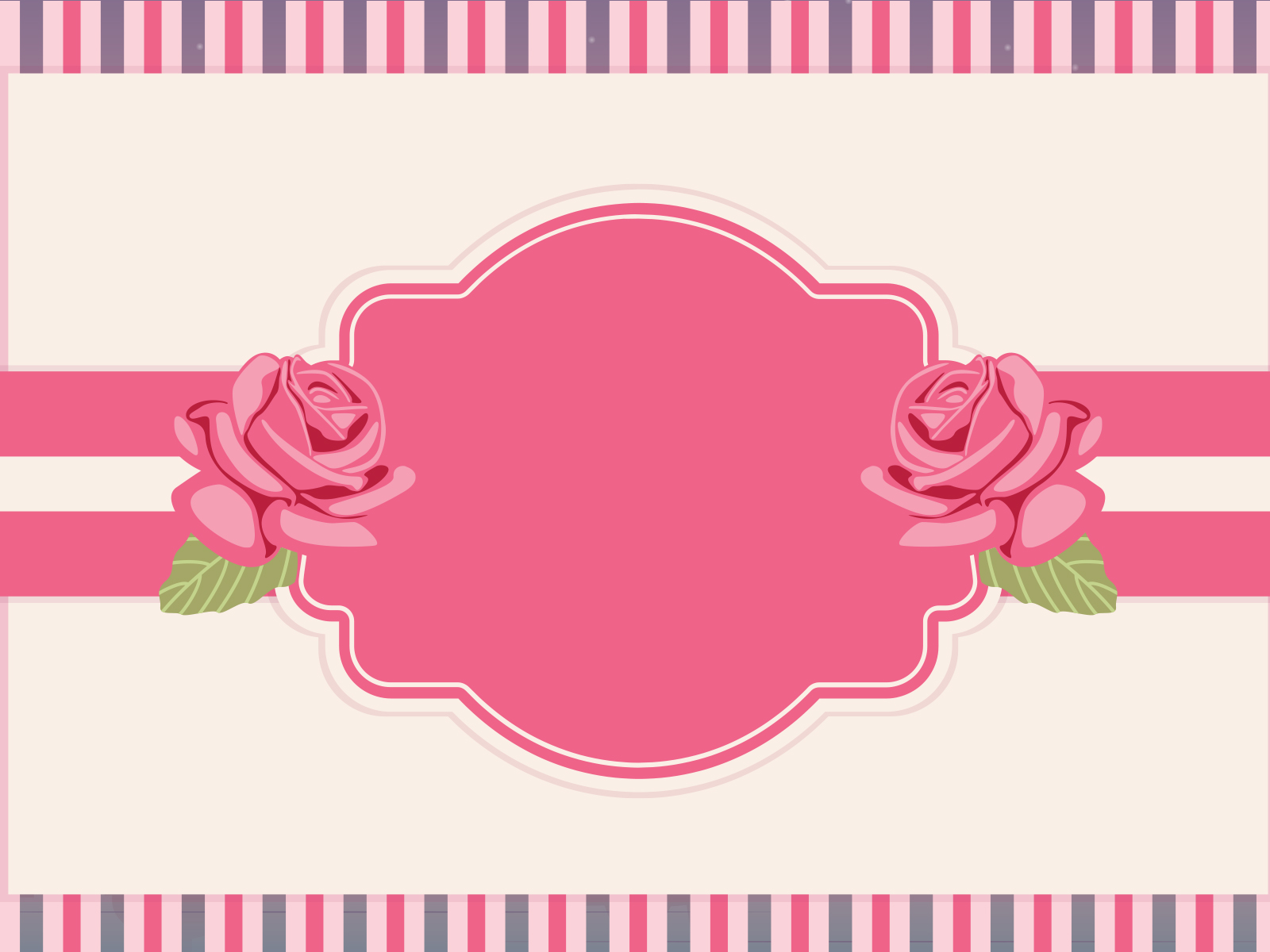 Pink Roses Backgrounds for Powerpoint Templates - PPT Backgrounds