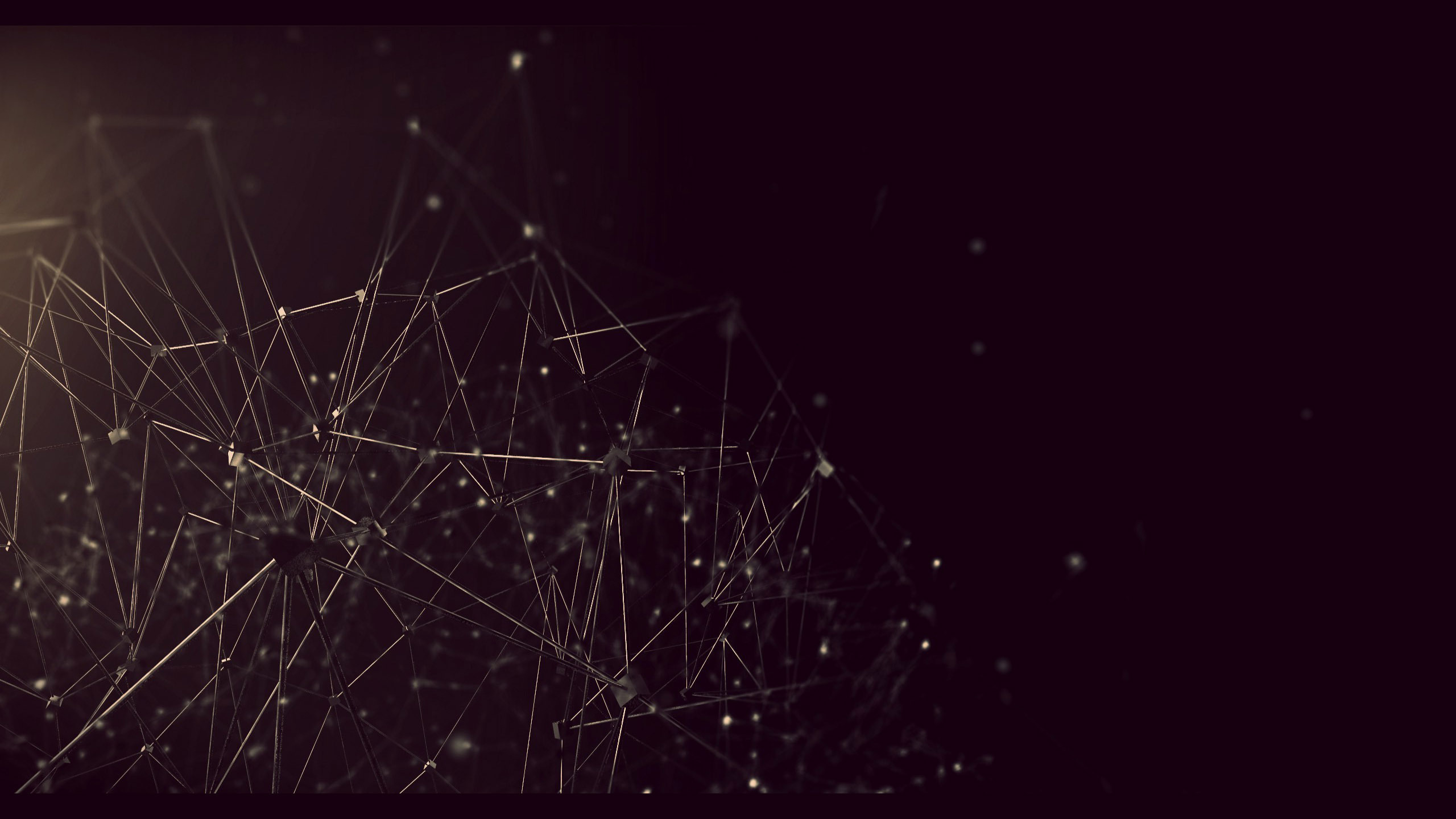 Polygon Black Backgrounds for Powerpoint Templates - PPT Backgrounds