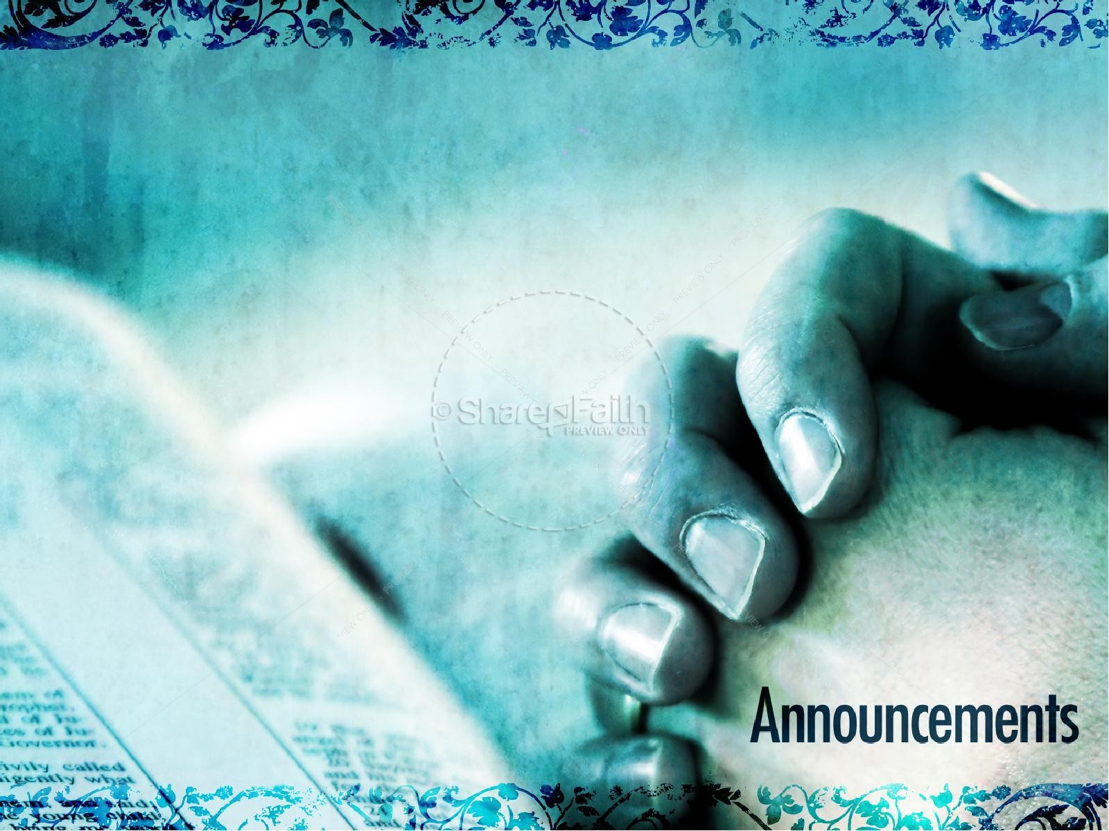 Prayer Without Ceasing PowerPoint Template Lent PowerPoints Template ...