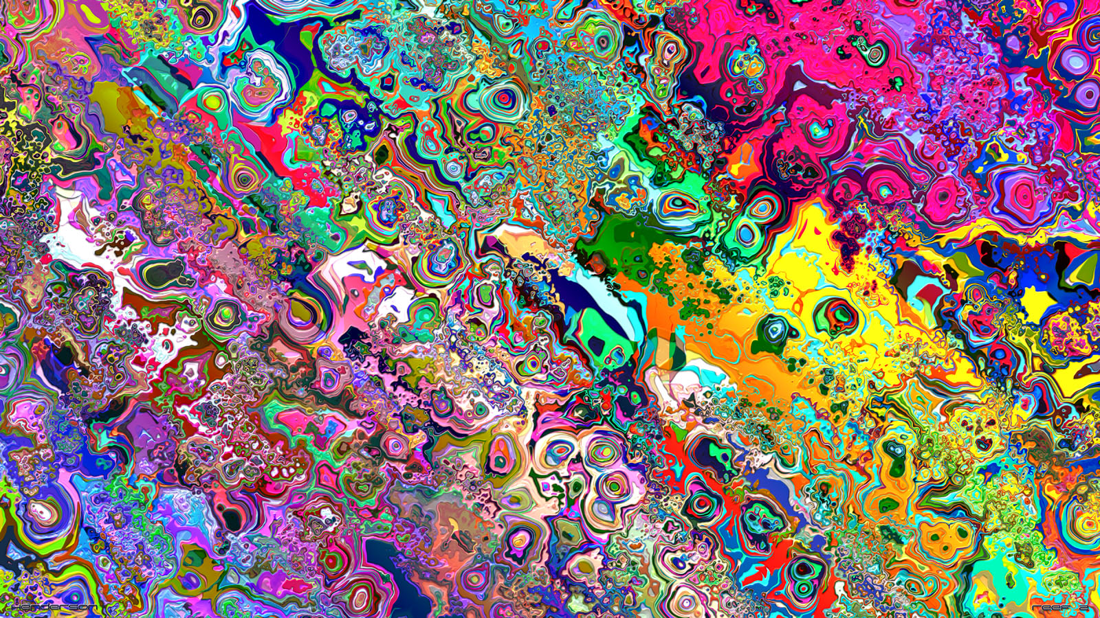 Psychedelic Computer Art Backgrounds for Powerpoint Templates - PPT ...