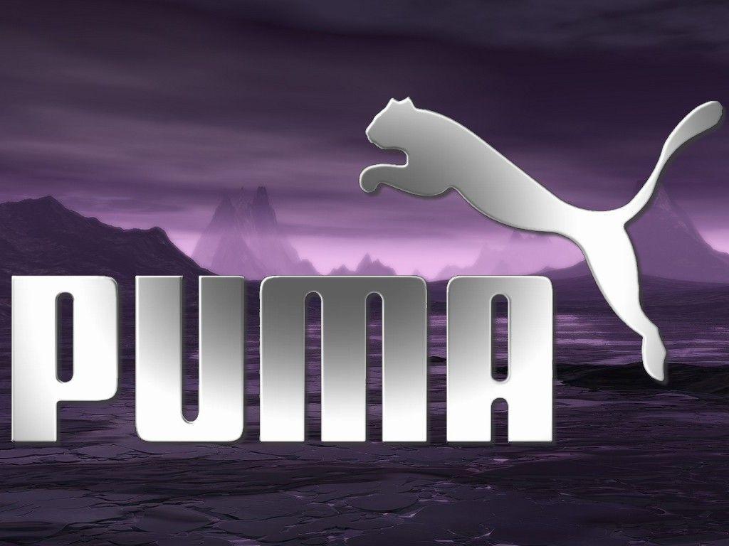 Purple Back Puma Logo Wallpaper Backgrounds for Powerpoint Templates ...
