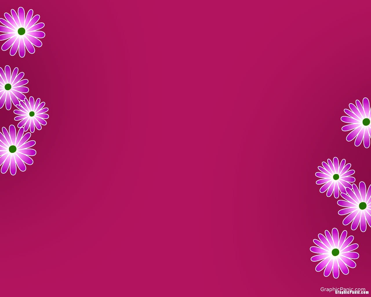 Purple Flowers Powerpoint Background
