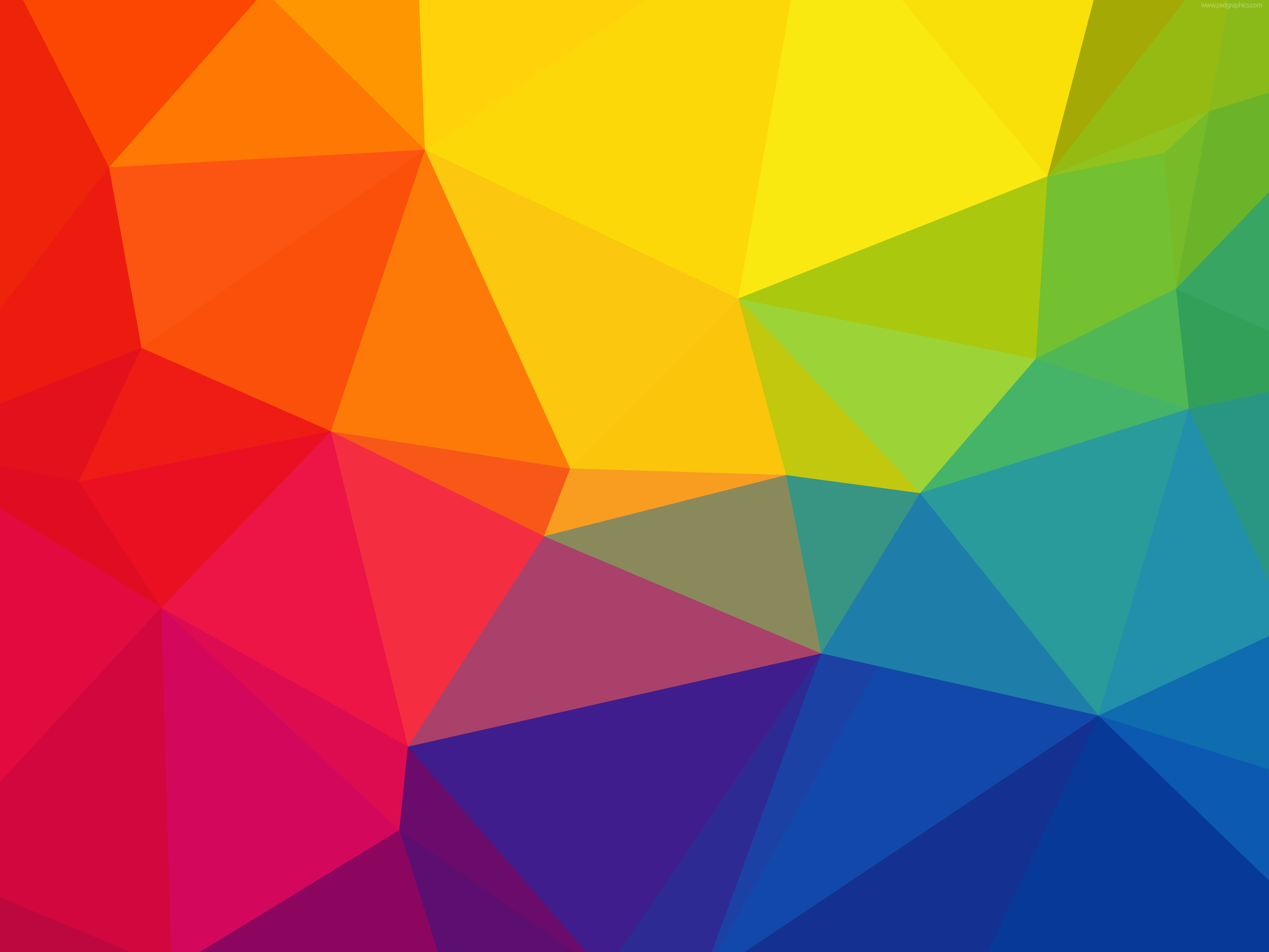 Rainbow Triangles Backgrounds for Powerpoint Templates - PPT Backgrounds