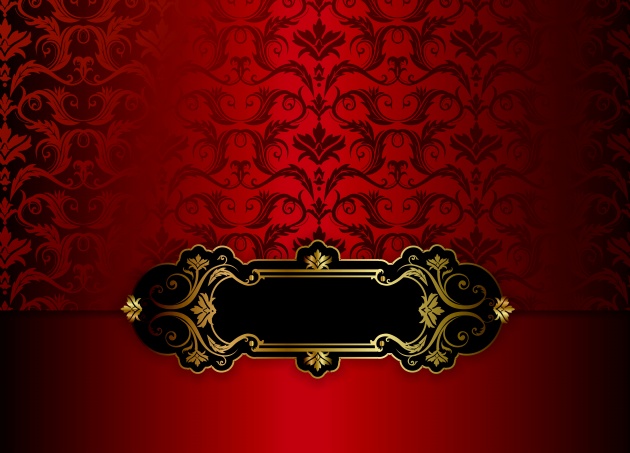 Red Fancy Hd Frame Backgrounds for Powerpoint Templates - PPT Backgrounds