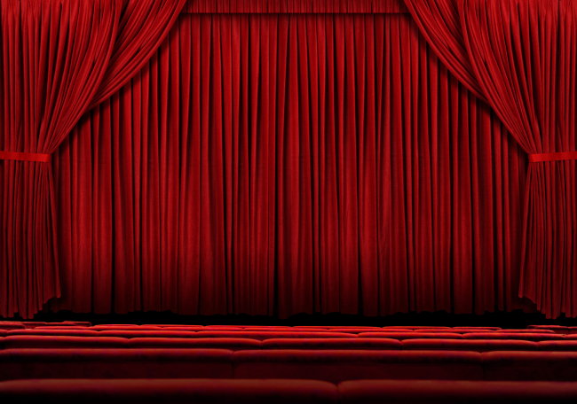 Red Stage For Presentations Template Backgrounds for Powerpoint ...
