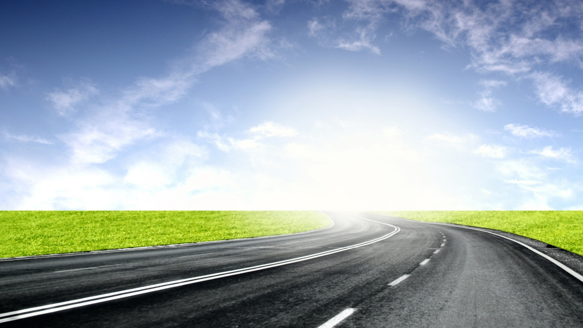 Road Picture Backgrounds for Powerpoint Templates - PPT Backgrounds