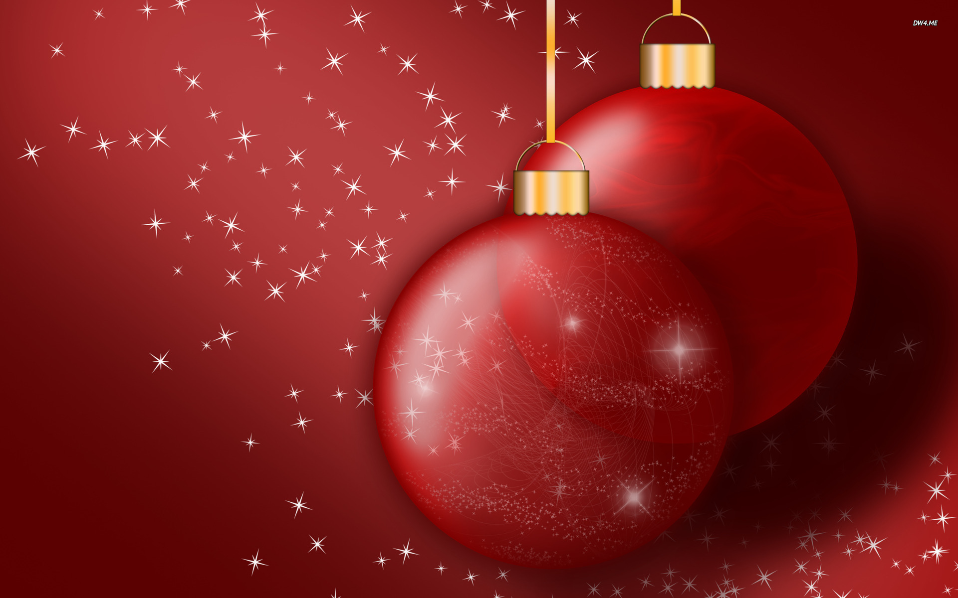 Simple Red Christmas Ornaments Quality Backgrounds for Powerpoint ...