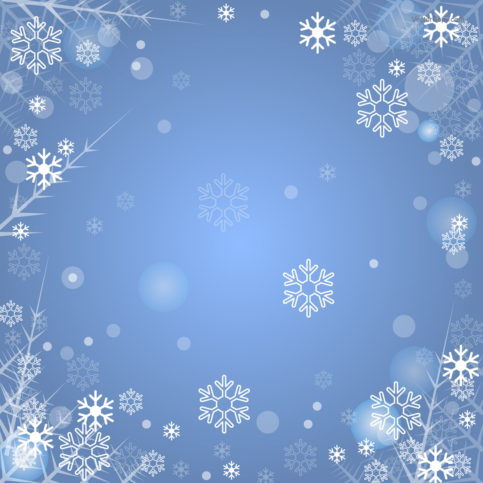 Snowflake Art Backgrounds for Powerpoint Templates - PPT Backgrounds