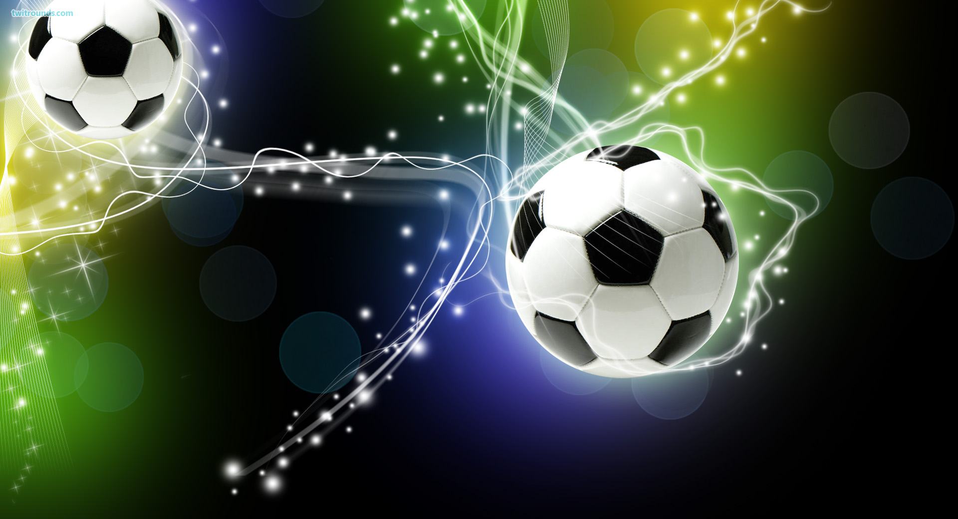 Soccers with Ball Backgrounds for Powerpoint Templates - PPT Backgrounds