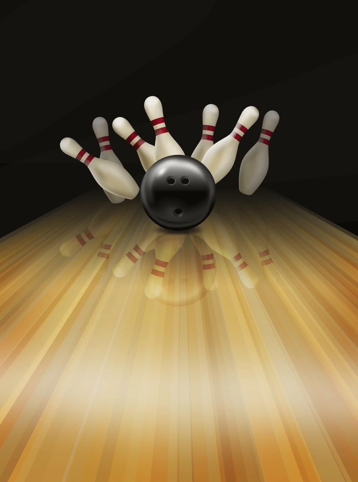 Sports Bowling Photo Backgrounds for Powerpoint Templates - PPT Backgrounds