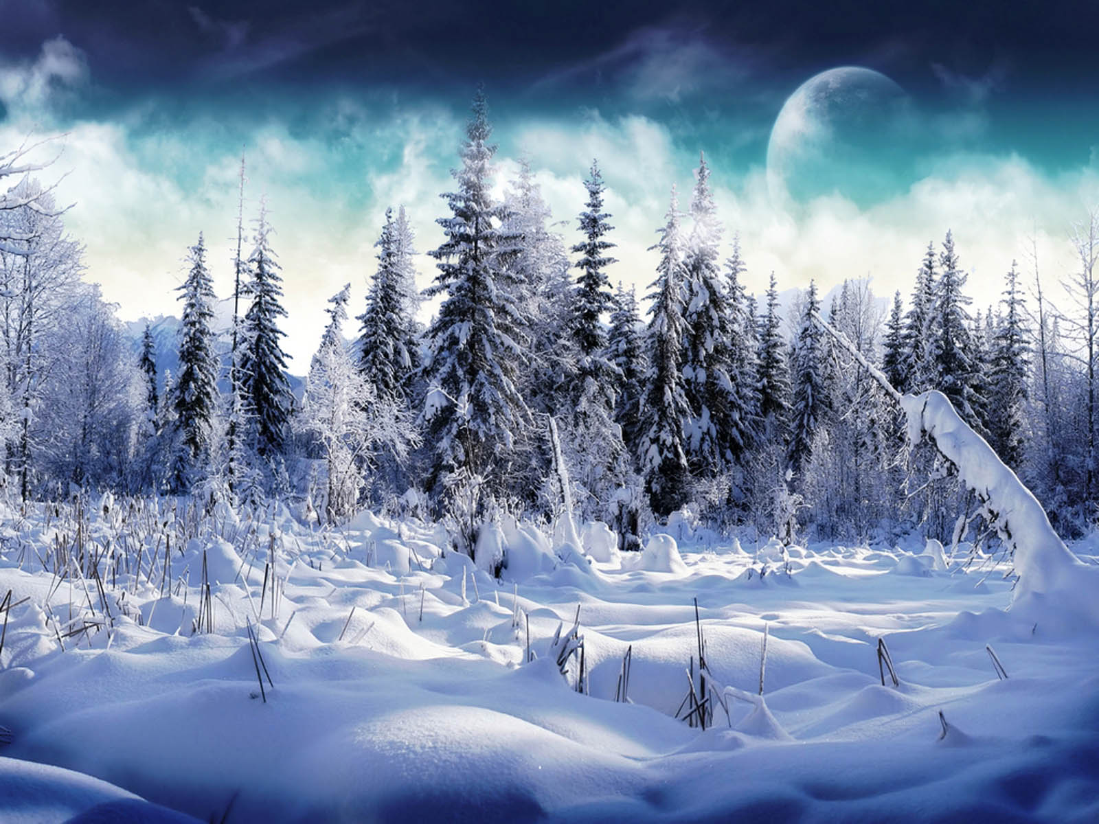 The Snows Art Backgrounds for Powerpoint Templates - PPT Backgrounds