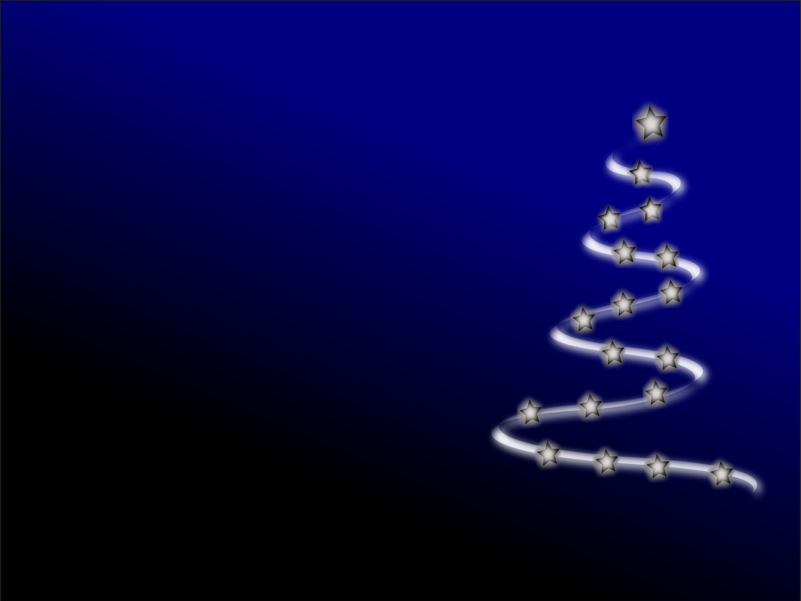 Tree Christmas Blue Presentation Backgrounds for Powerpoint Templates ...