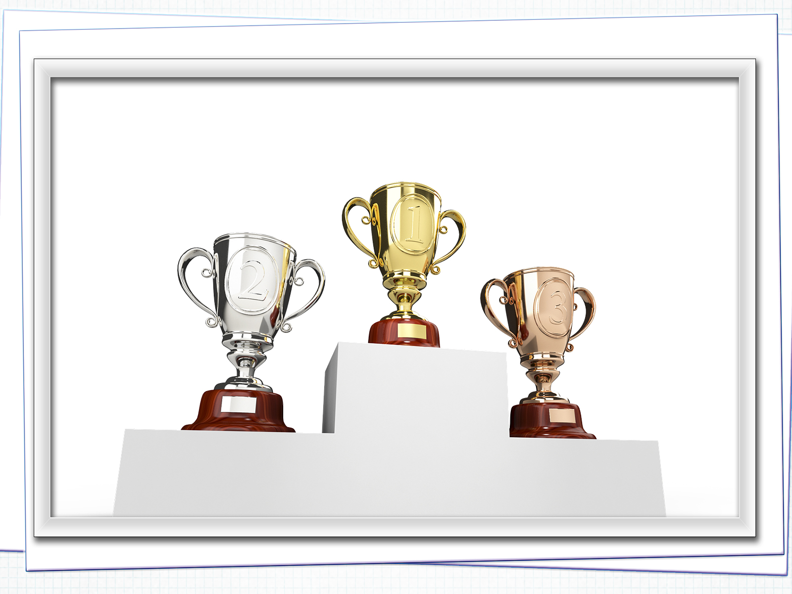 Trophy Podium Backgrounds for Powerpoint Templates - PPT Backgrounds