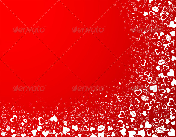 Valentines Day With Hearts Element For Design Vector Graphic ...