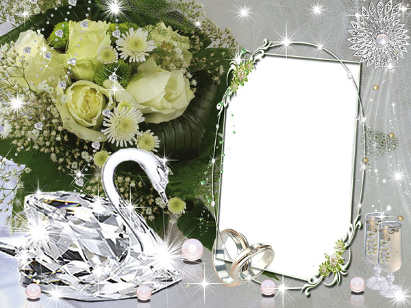 Wedding Frame Photo Backgrounds for Powerpoint Templates - PPT Backgrounds