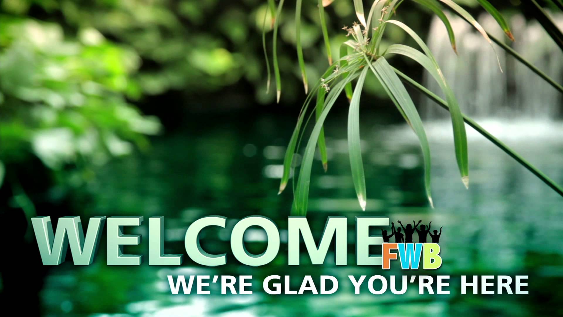 Welcome Wallpaper Backgrounds for Powerpoint Templates - PPT Backgrounds