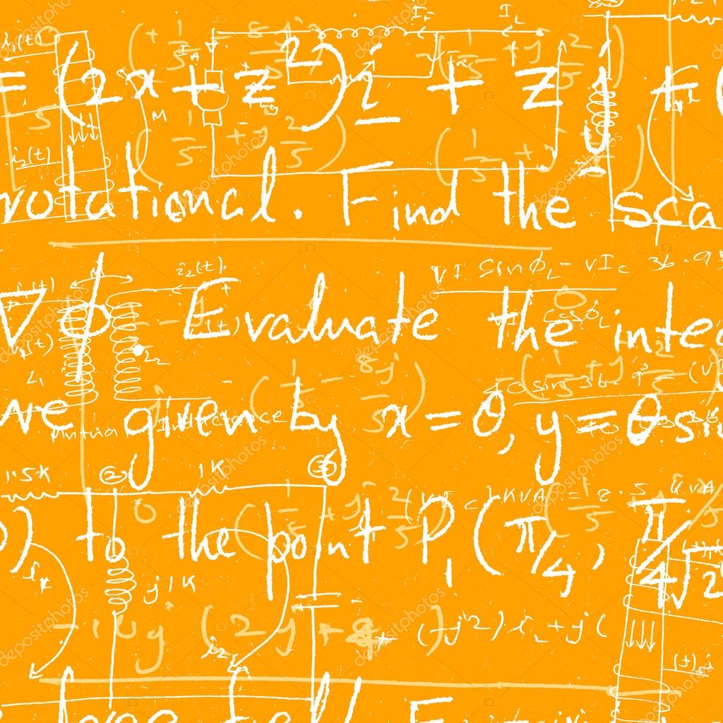 Yellow Mathematical Backgrounds for Powerpoint Templates - PPT Backgrounds