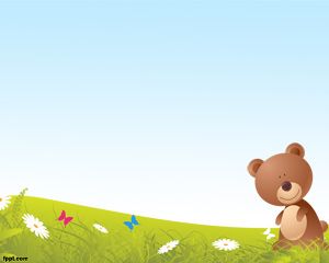 Cartoon Bear Presentations Backgrounds for Powerpoint Templates - PPT ...